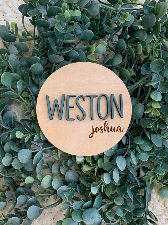 Baby Boy Name Announcement Sign Baby Boy Name Sign Birth - Etsy