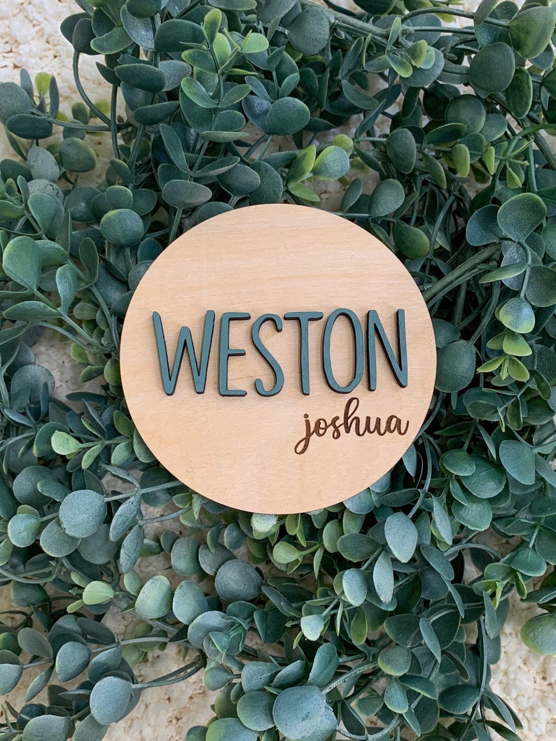 Baby Boy Name Announcement Sign, Baby Boy Name Sign, Birth Announcement ...