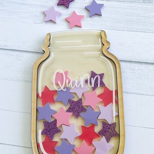 Star Reward Jar, Kids Reward Jar, Personalized Kids Reward Jar ...