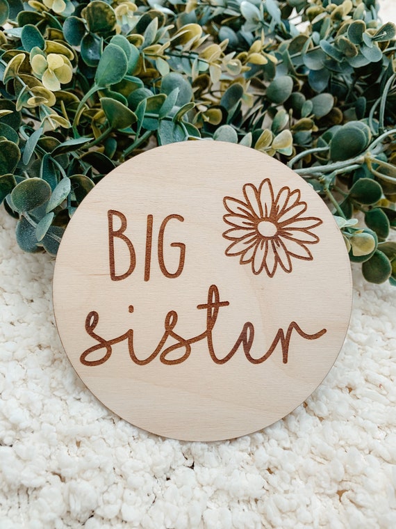 Big Sister Announcement Big Sister Sign Big Sister | Etsy