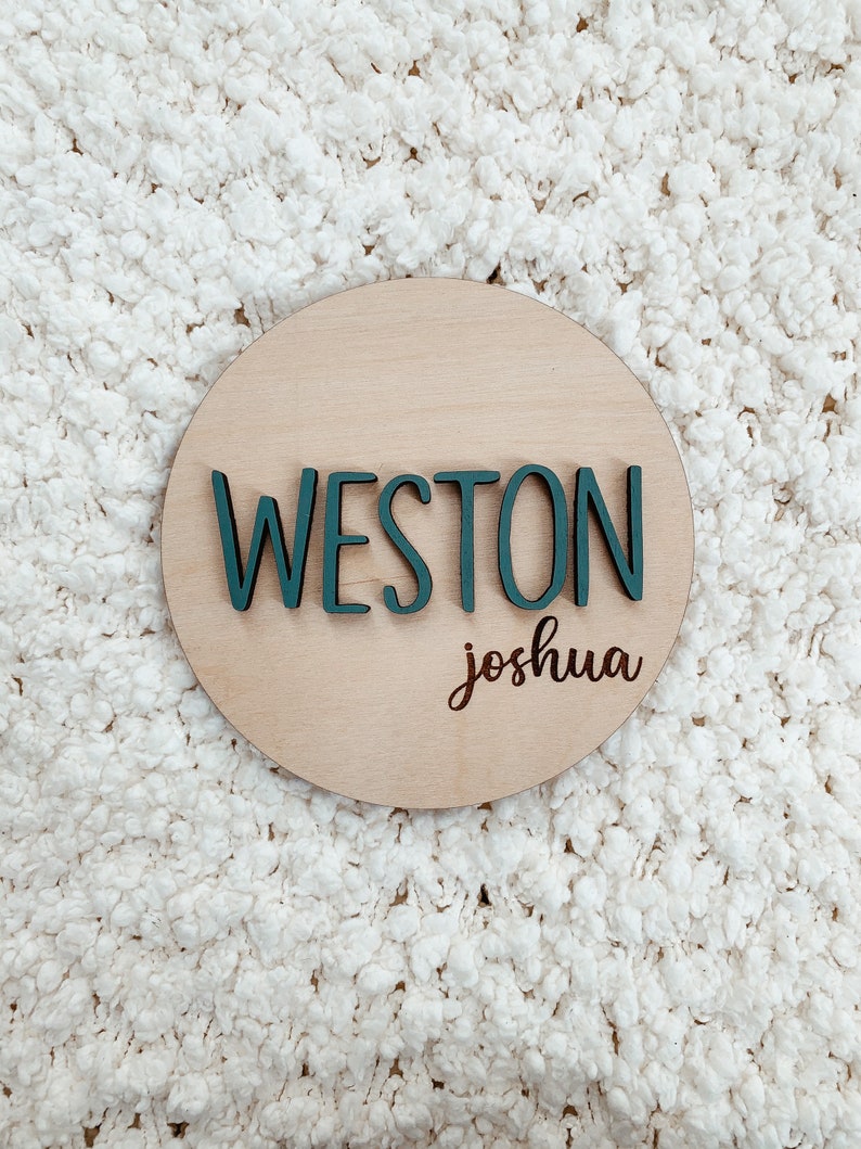 Baby Boy Name Announcement Sign, Baby Boy Name Sign, Birth Announcement ...