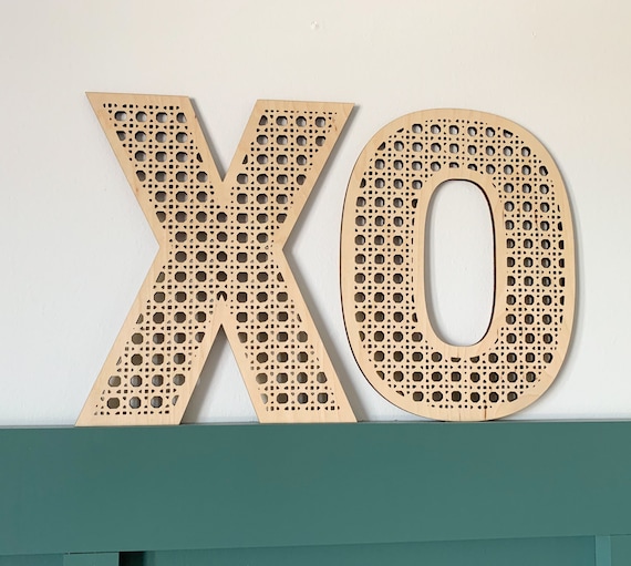 Rattan Letters Rattan Nursery Decor Boho Nursery Name Sign - Etsy