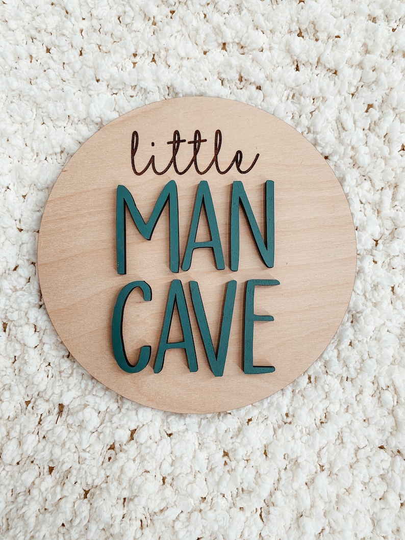 Little Man Cave Boys Room Sign, Boys Room Wall Decor, Boys Playroom ...