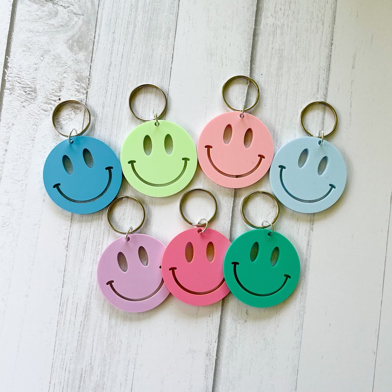 Smiley Friends Keychains - Etsy