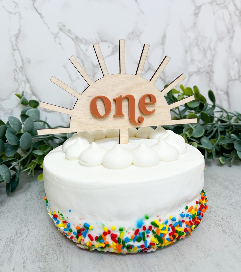 Boho Baby Cake Topper Sun Cake Topper First Birthday Cake - Etsy