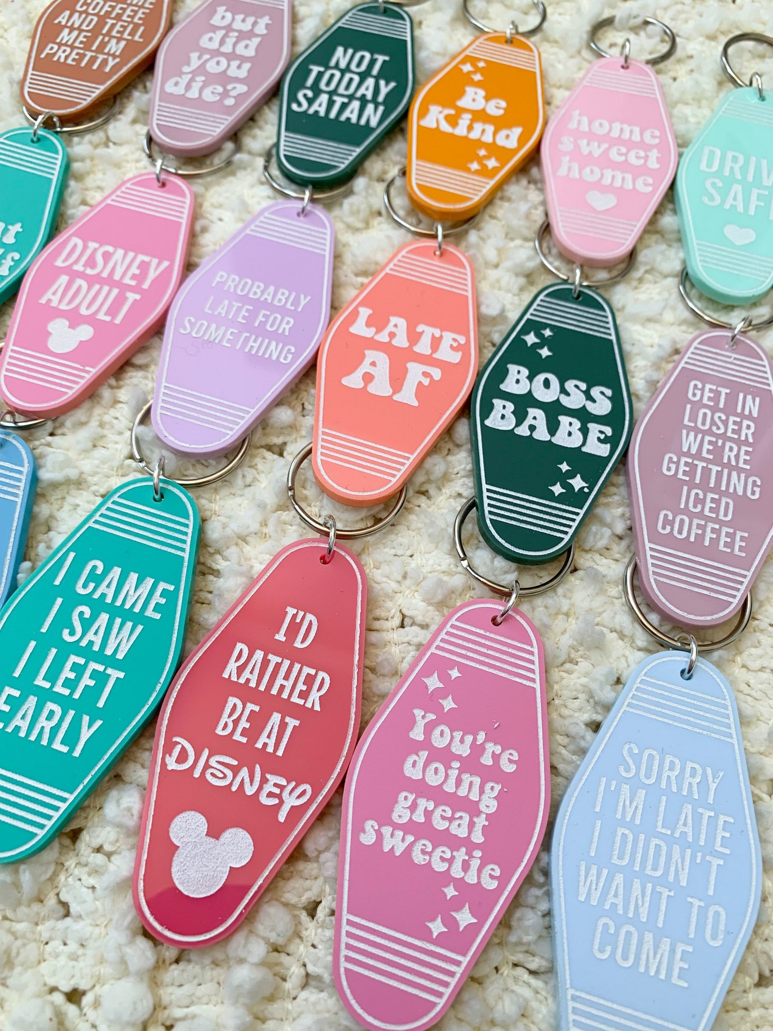 Retro Motel Keychains, Cute Motel Keychains, Motel Keychains Funny ...