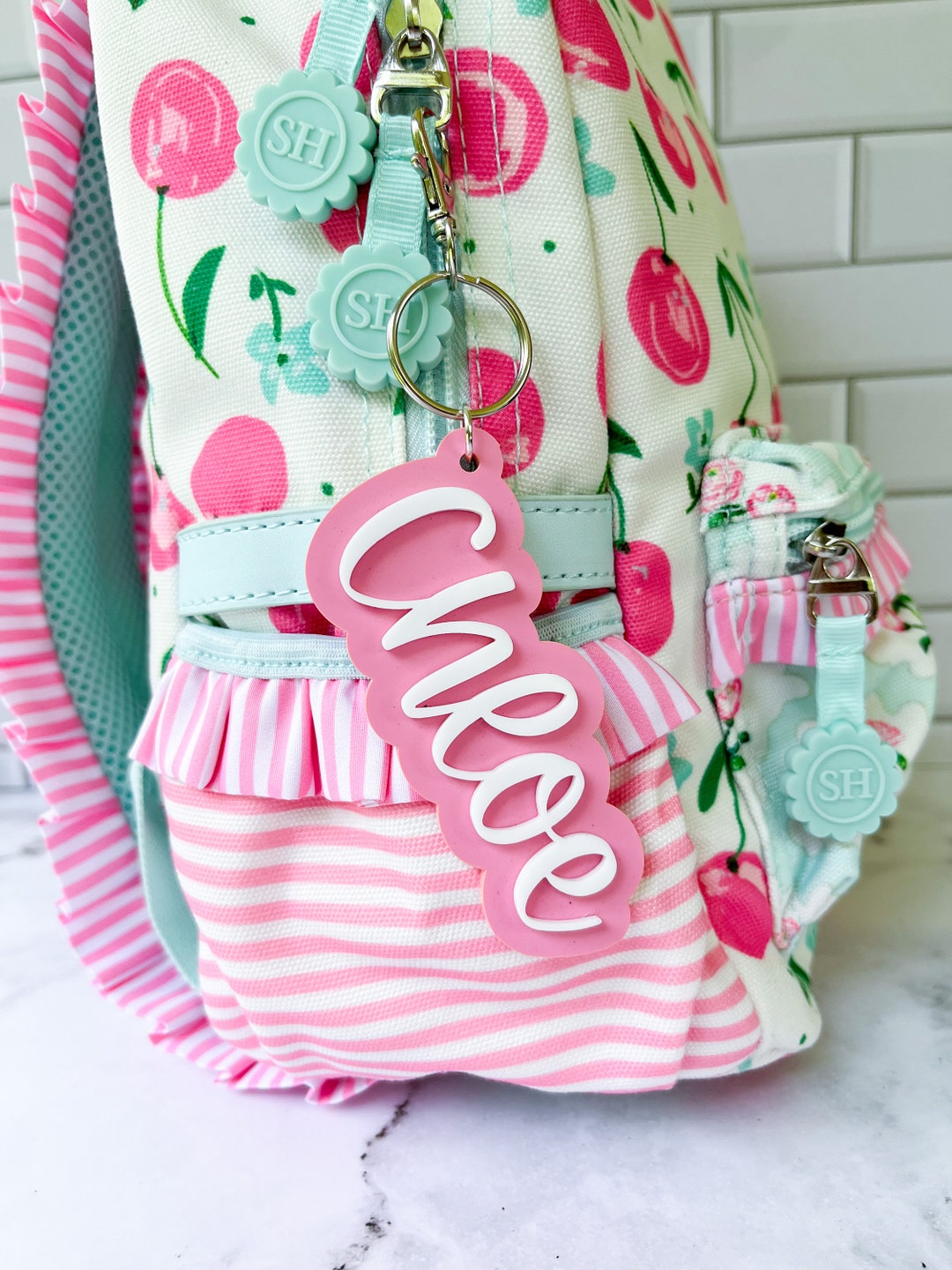 Backpack Name Keychain, 3d Name Keychain, Name Keychain, Acrylic Name ...