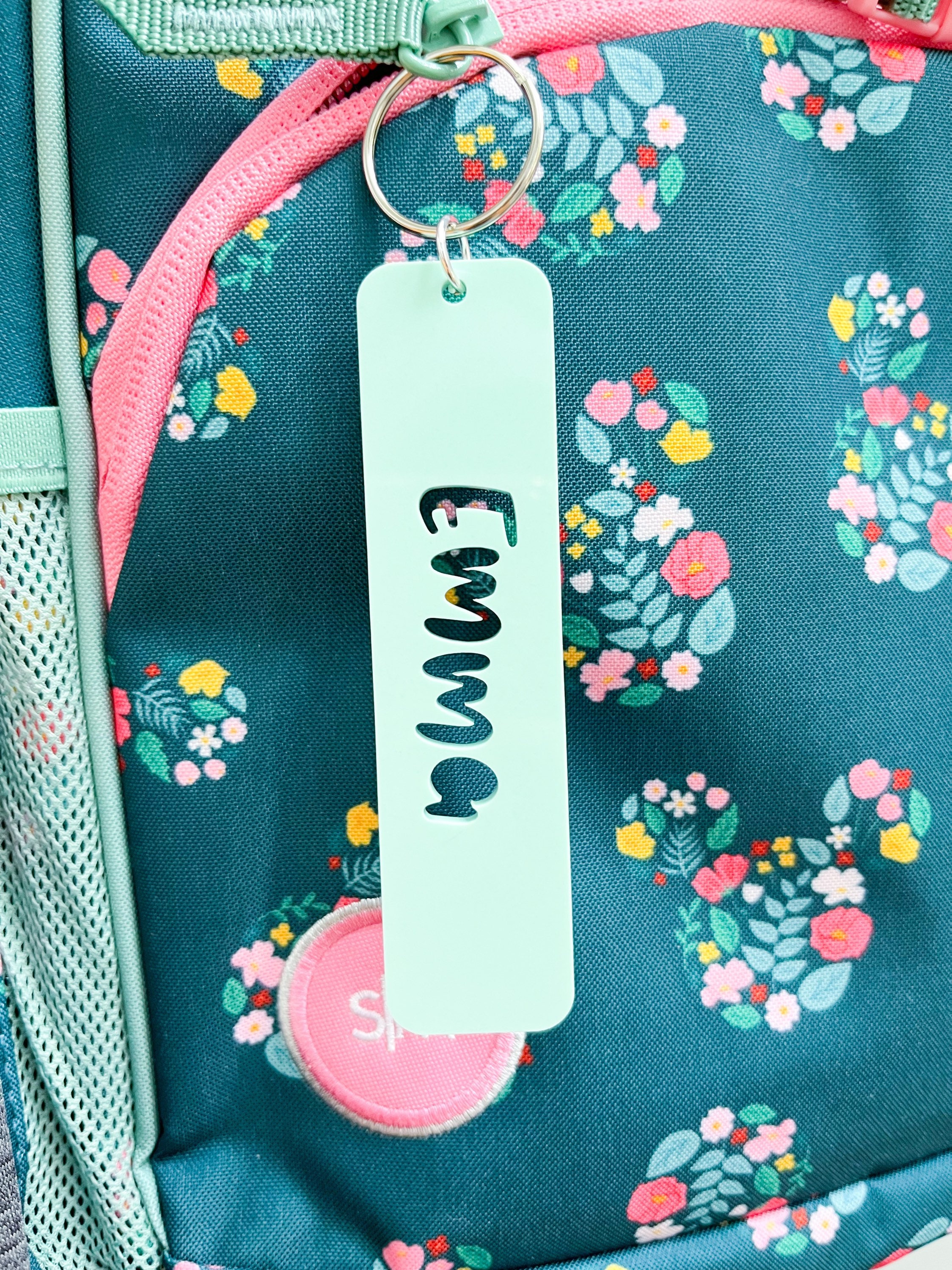 Backpack Tag Bag Tag Backpack Name Tag Name Keychain - Etsy