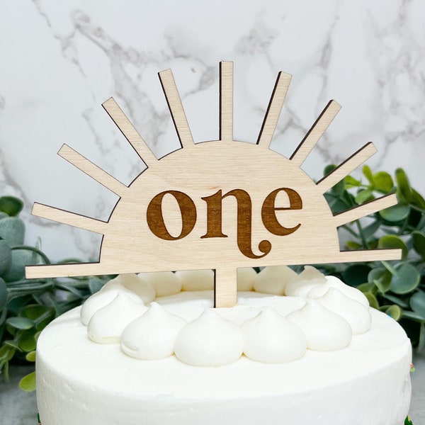 Sun Cake Topper - Etsy