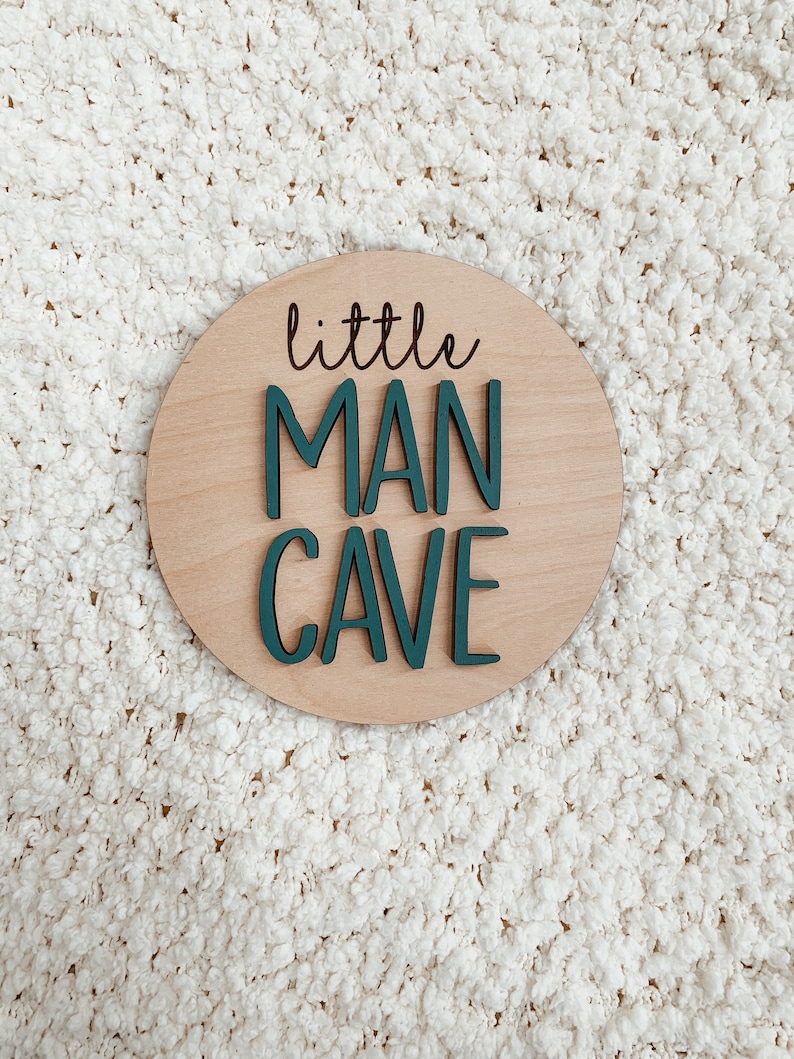 Little Man Cave Boys Room Sign, Boys Room Wall Decor, Boys Playroom ...