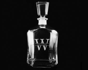 Personalized Whiskey Decanter Engraved Decanter Monogrammed | Etsy