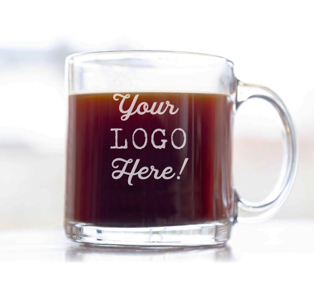 Custom Engraved Coffee Mug - Your Logo or Design - Etsy