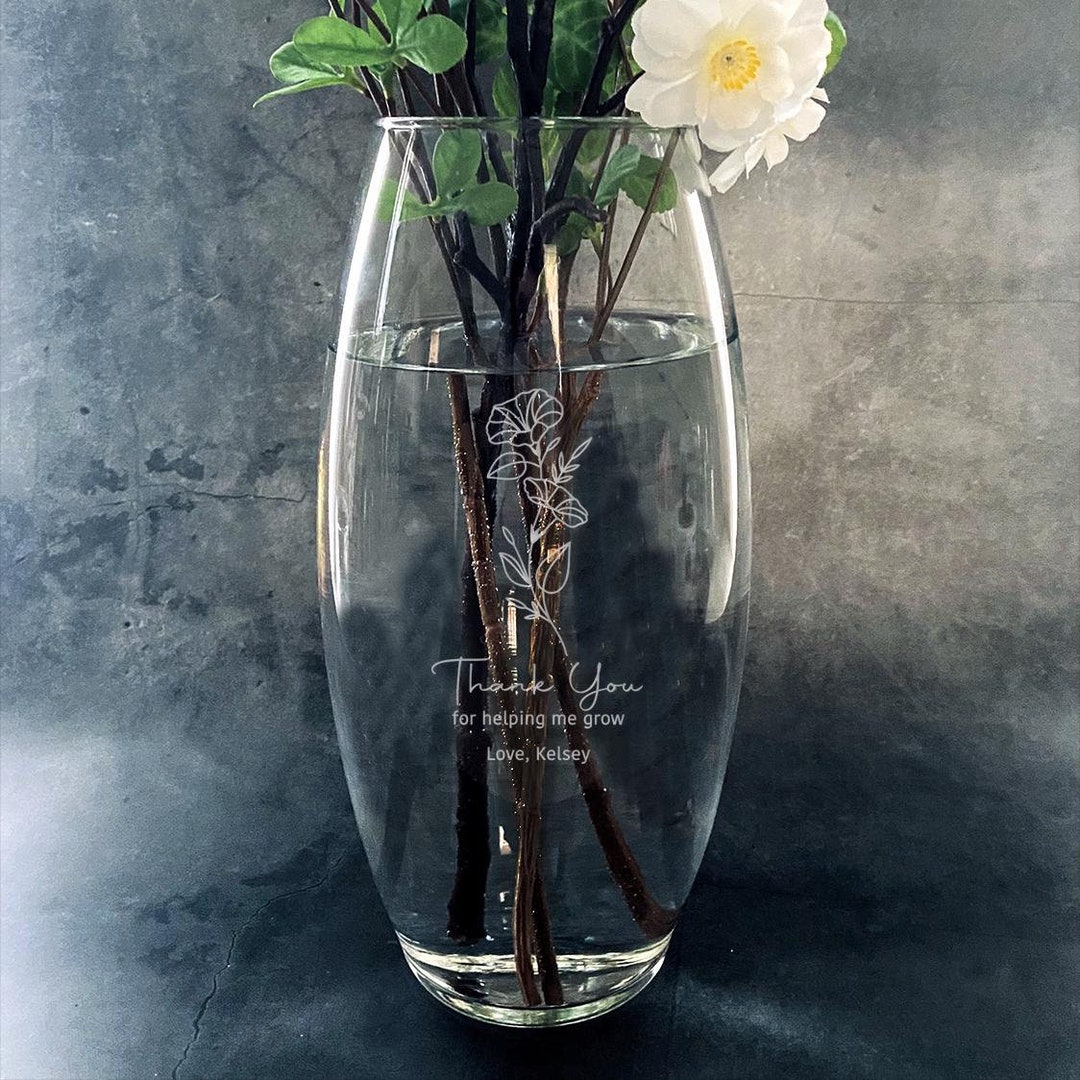 Vase for Mom, Personalized & Engraved Gift - Etsy