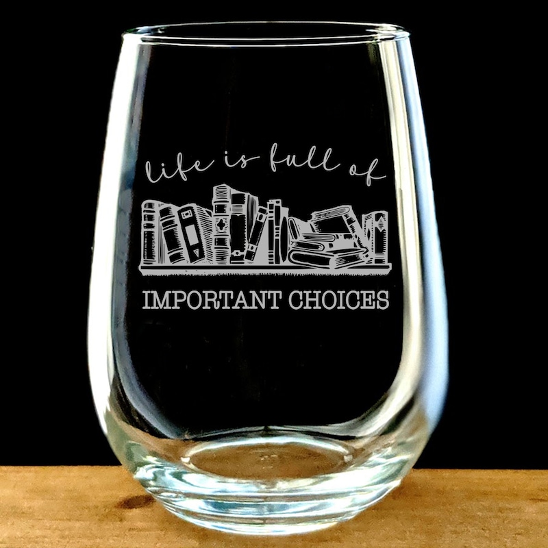 Reading Club Wine Charms - Etsy