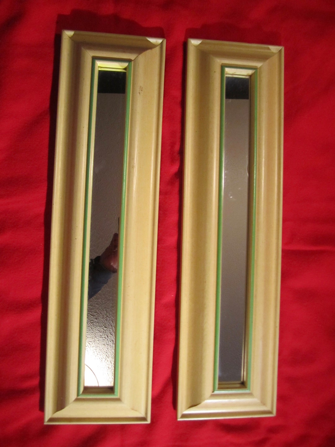 Pair of MCM Decorative Mirrors Mod Horizontal or Vertical Made in USA ...