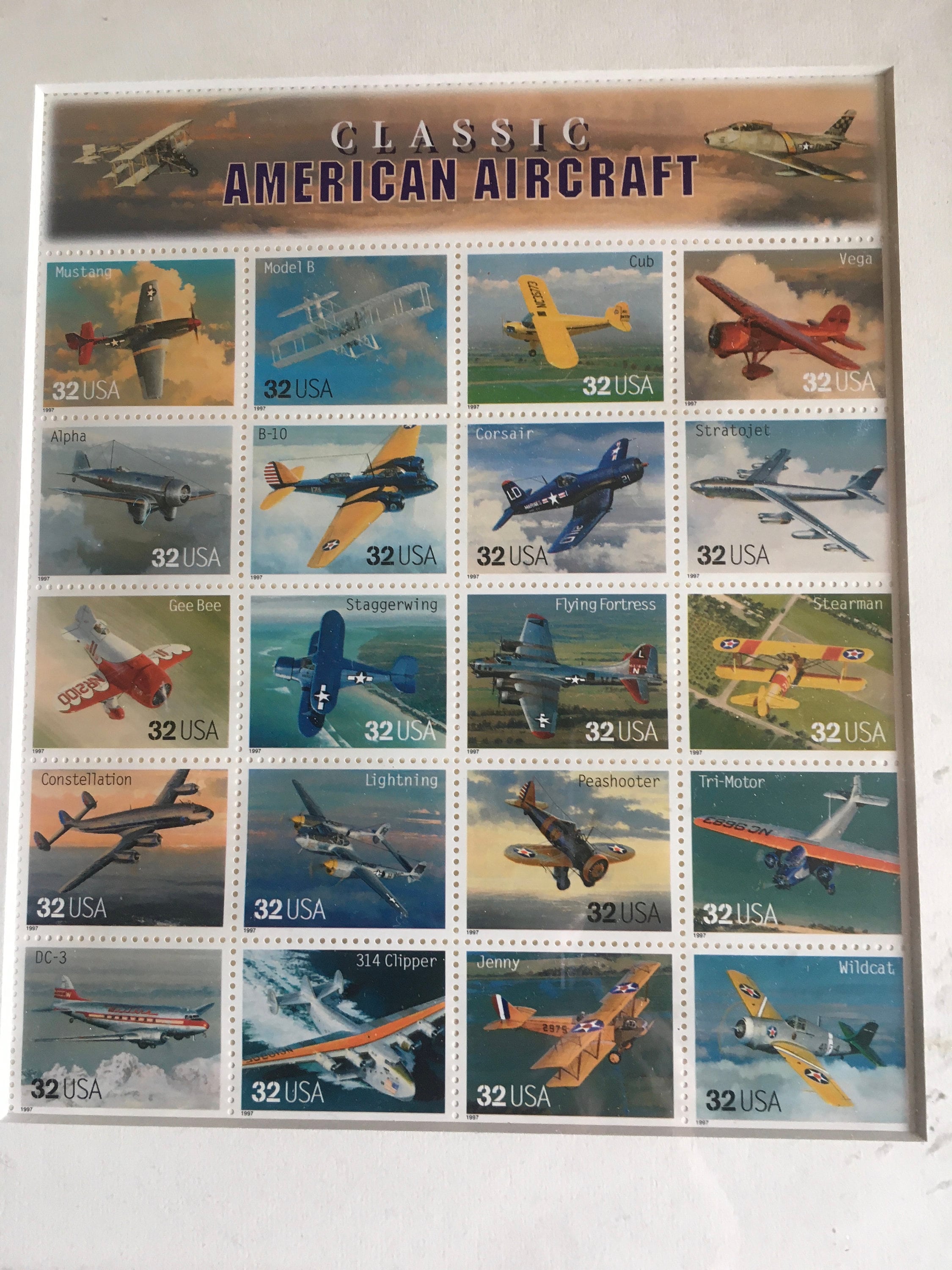 Classic "american Aircraft" USPS Collectible, Historical, Beautiful ...