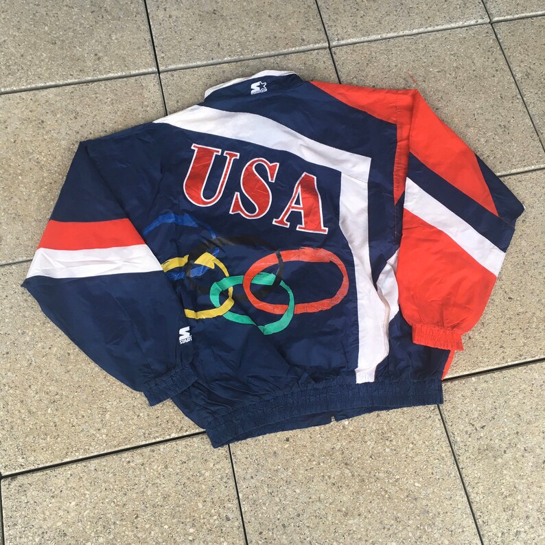 Vintage Team USA Windbreaker by STARTER / Olympic Games Jacket | Etsy
