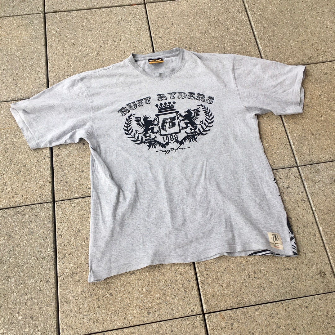 Vintage RUFF RYDERS T-shirt / Ruff Ryders Ince 1988 Print / 90s Hip Hop ...