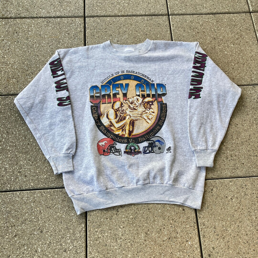 90s CFL Grey Cup Sweater / 1995 Calgary Stampeders Vs Baltimore ...