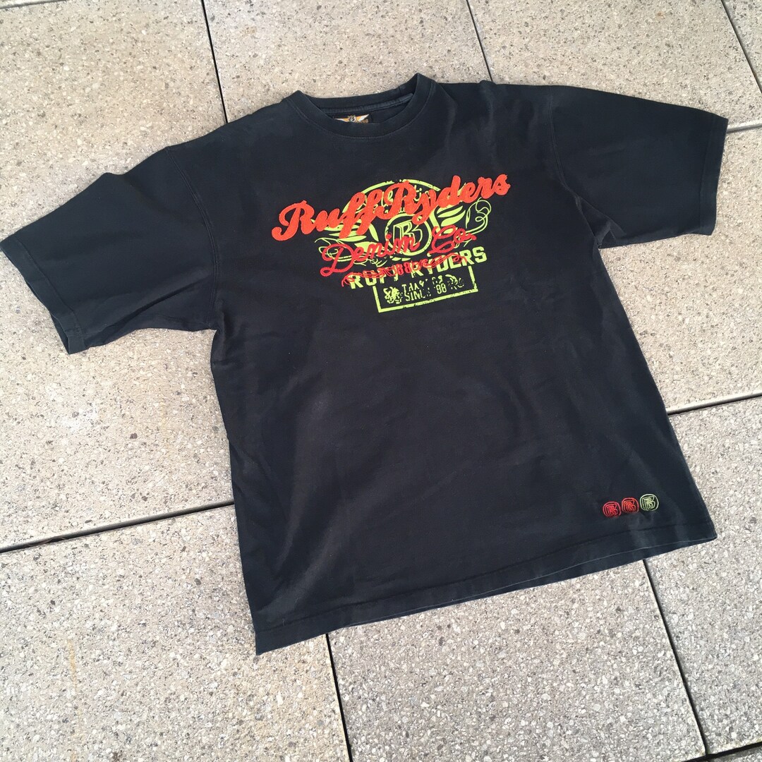 Vintage RUFF RYDERS T-Shirt /Big Front Print / 90s Hip Hop Vintage ...