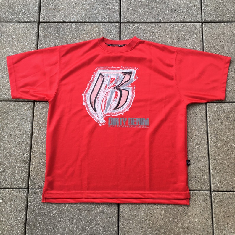 Vintage RUFF RYDERS Jersey / Dirty Denim / 90s Hip Hop Vintage / Ruff ...