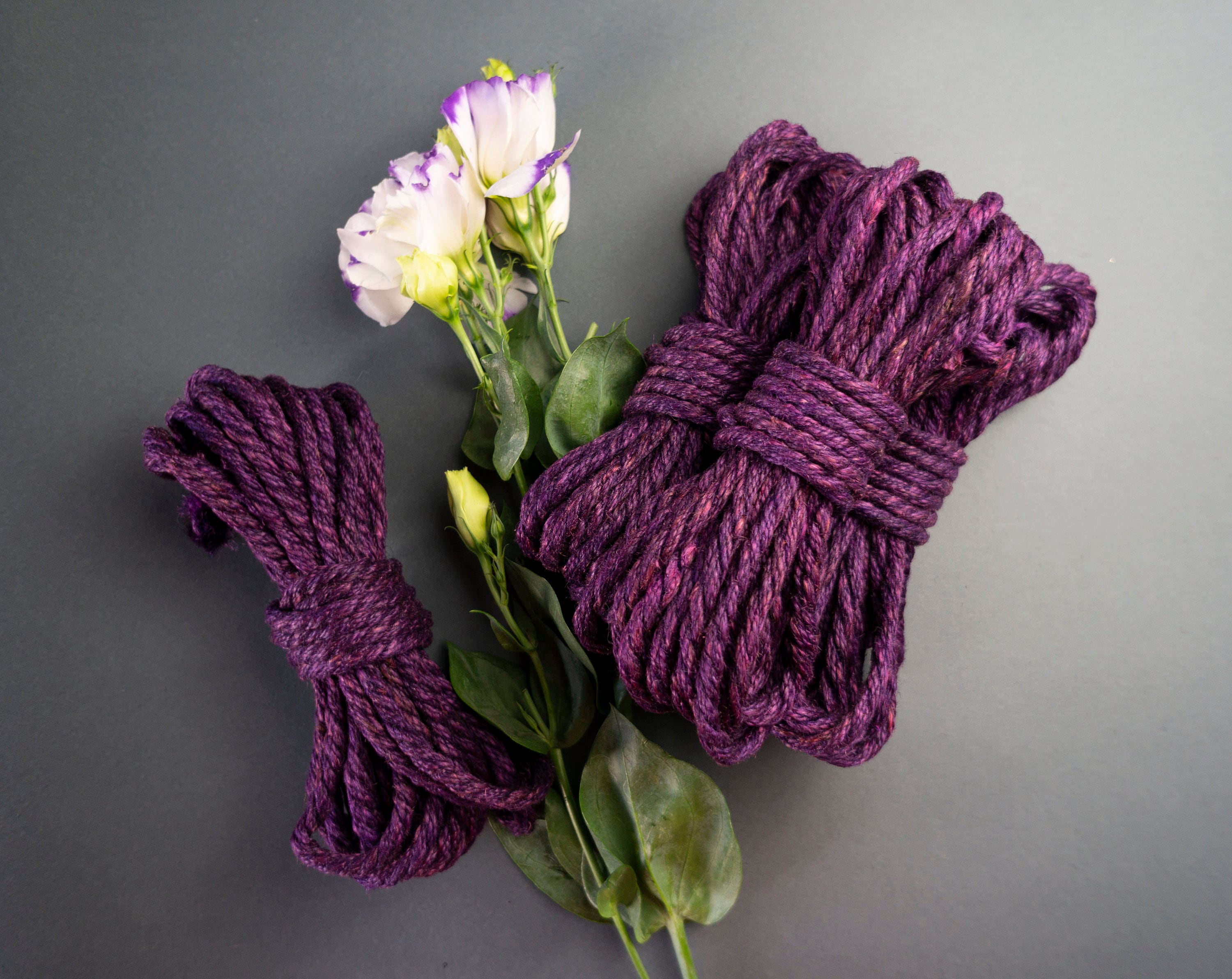 2 Shibari Rope Purple / Jute Rope Shibari / Bondage Rope Set - Etsy