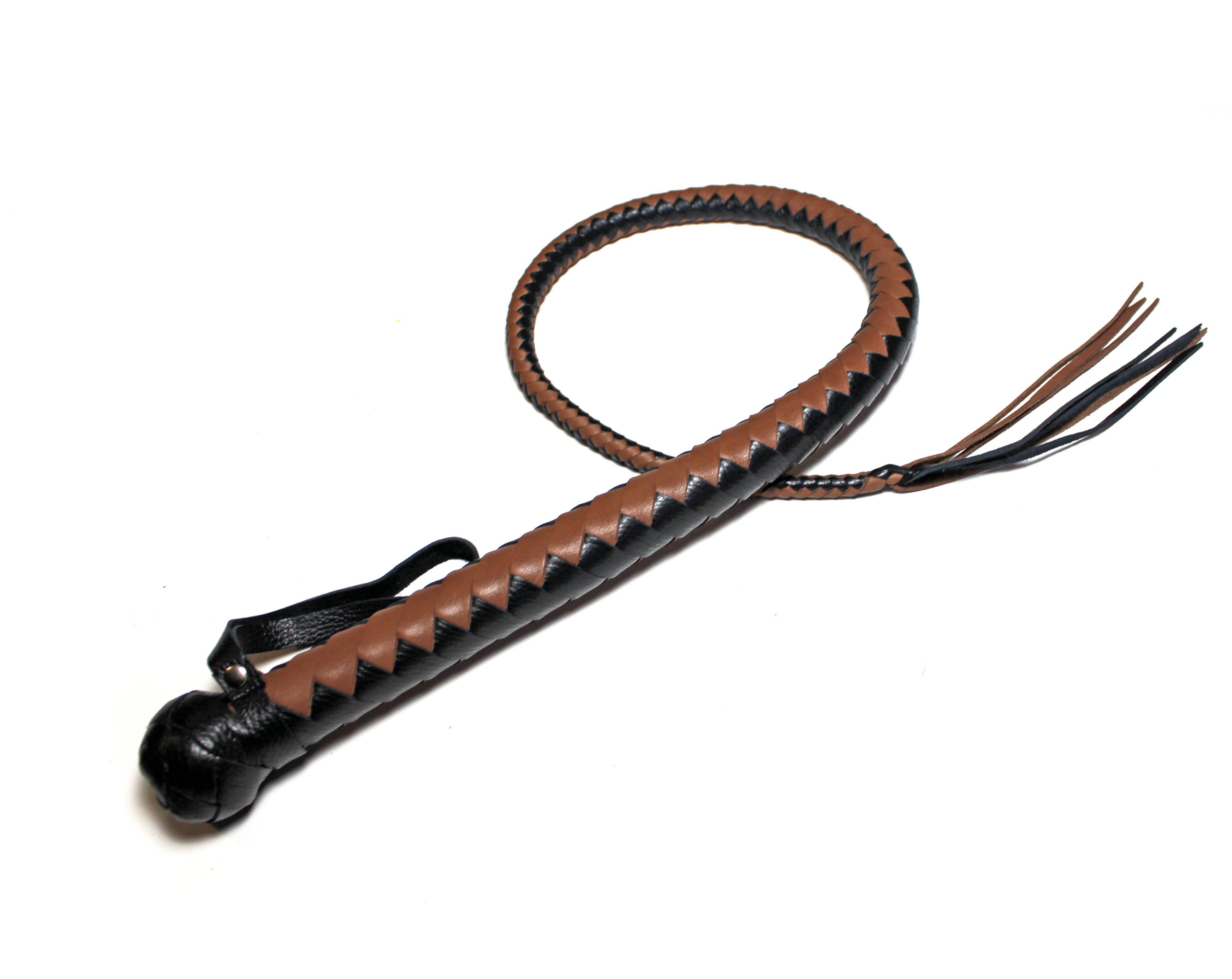 Frusta a coda singola in pelle doppio colore / frusta BDSM con | Etsy