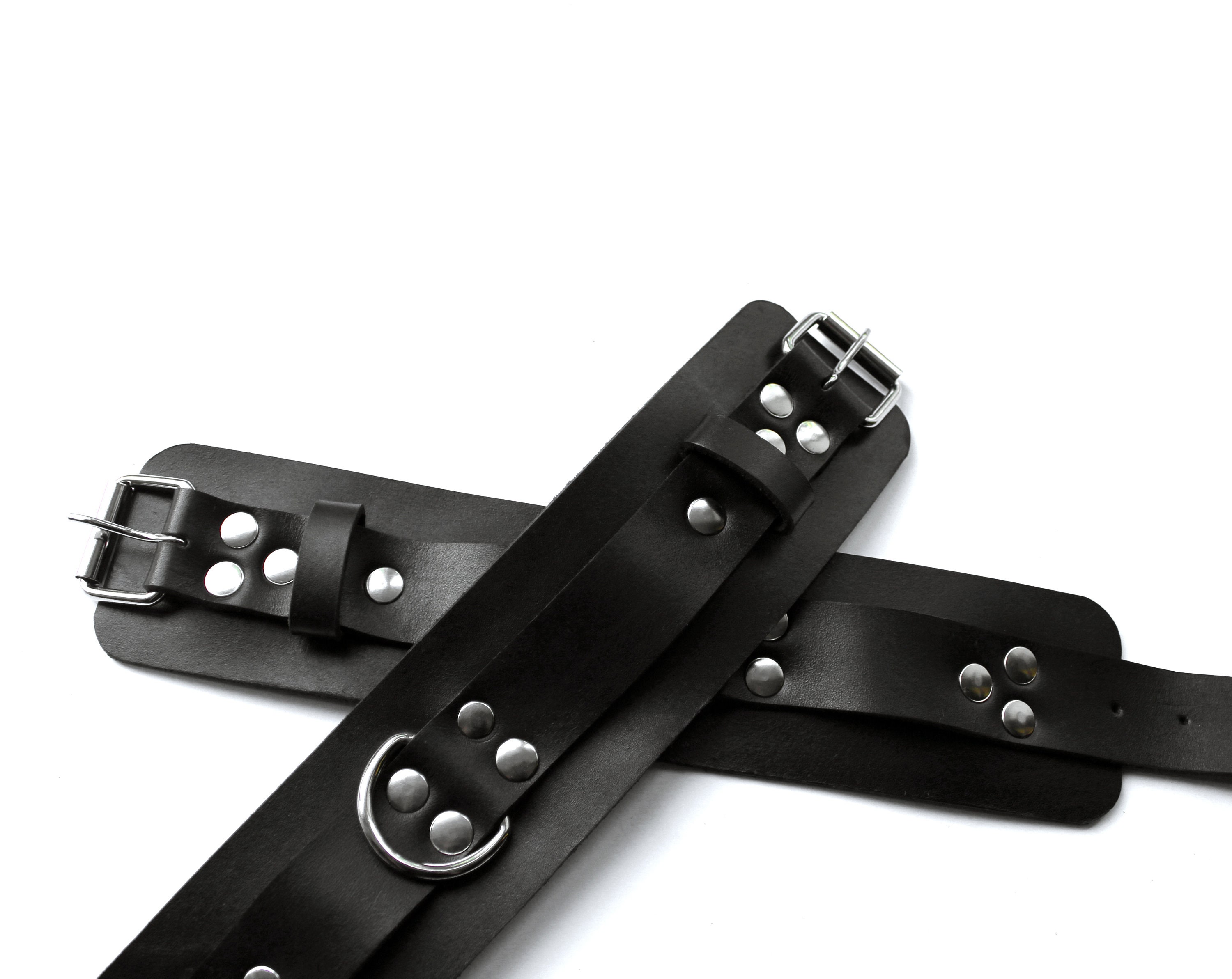 Leather Leg Cuffs / BDSM Bondage Premium Restraints / Bondage Gear - Etsy