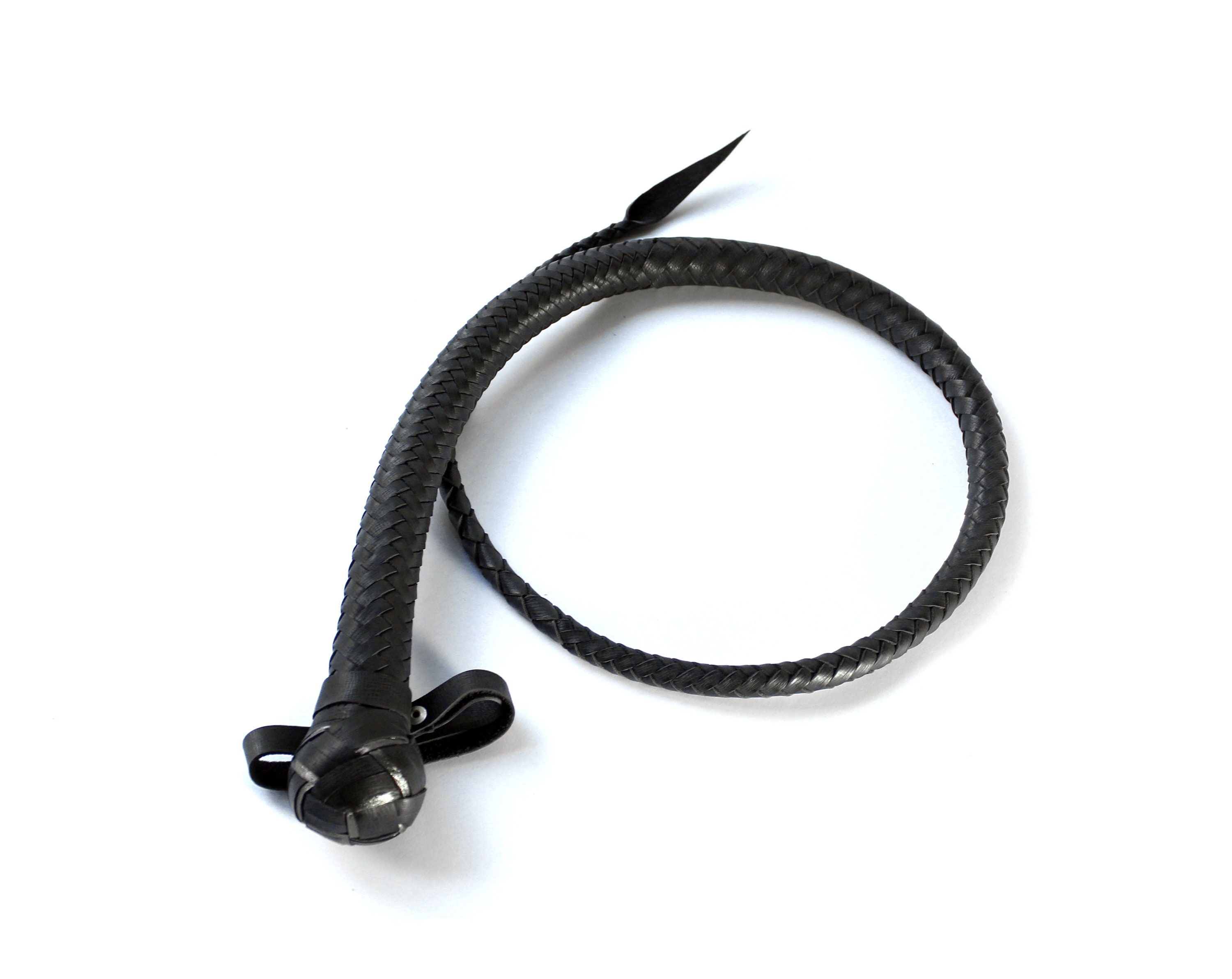 Single Tail Whip With Silver Weaving / Leather Whip / Stinger - Etsy