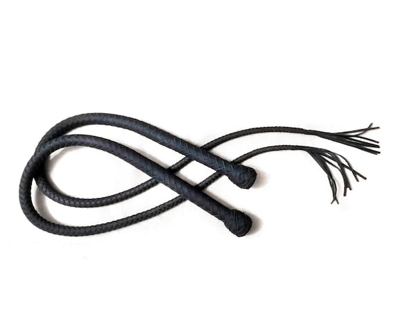 Silicone Core Single Tail Whip With Tassel / Leather Whip for - Etsy
