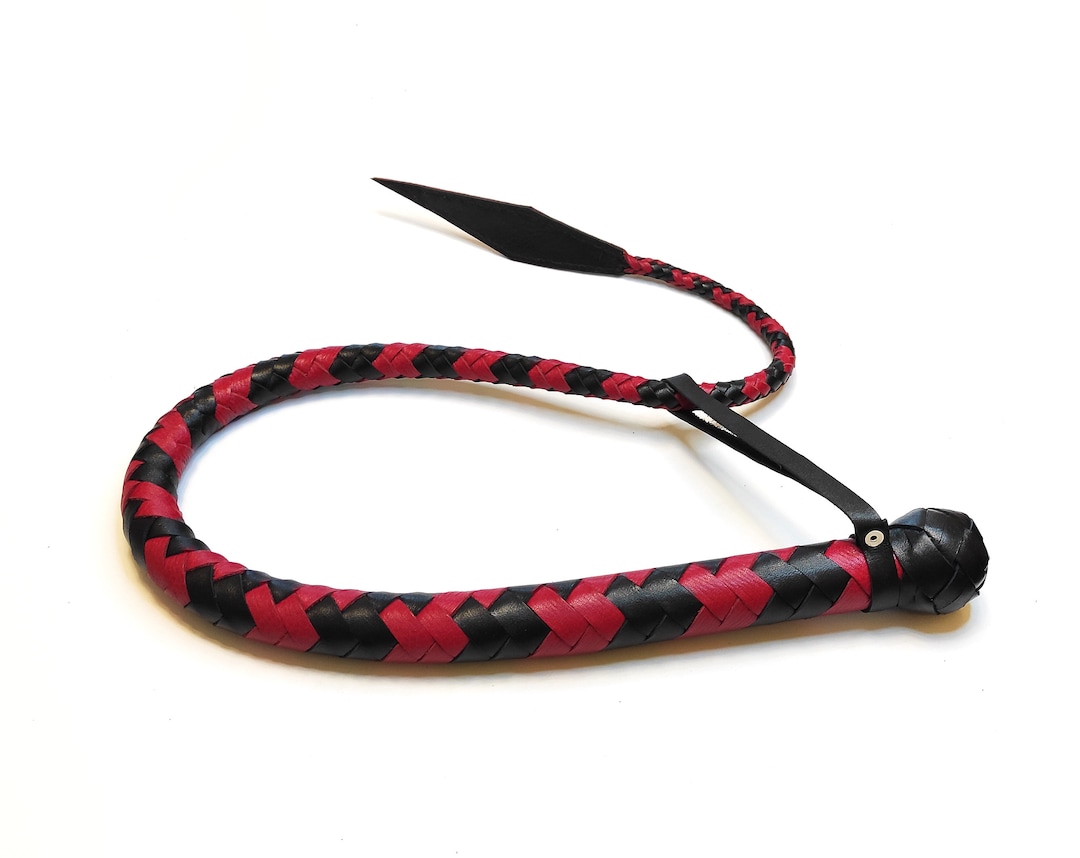 Single Tail Whip With Wedge Stinger / Leather Whip / Wedge BDSM Whip ...