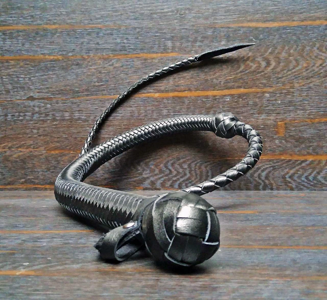 Signal Whip With Stinger / Leather BDSM Whip / Snake Whip for | Etsy