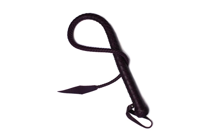 Single Tail Whip With Wedge Stinger and Decorative Weaving - Etsy