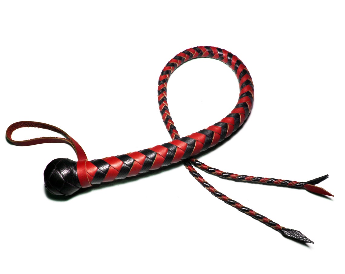 BDSM Whip With Split Tongue / Leather Snakewhip / Short Whip - Etsy