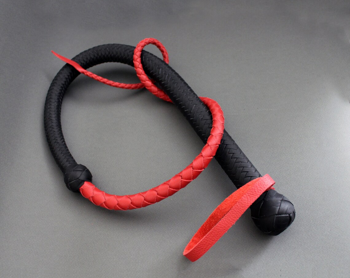 Signal Whip With Stinger / Leather BDSM Whip / Snake Whip for - Etsy