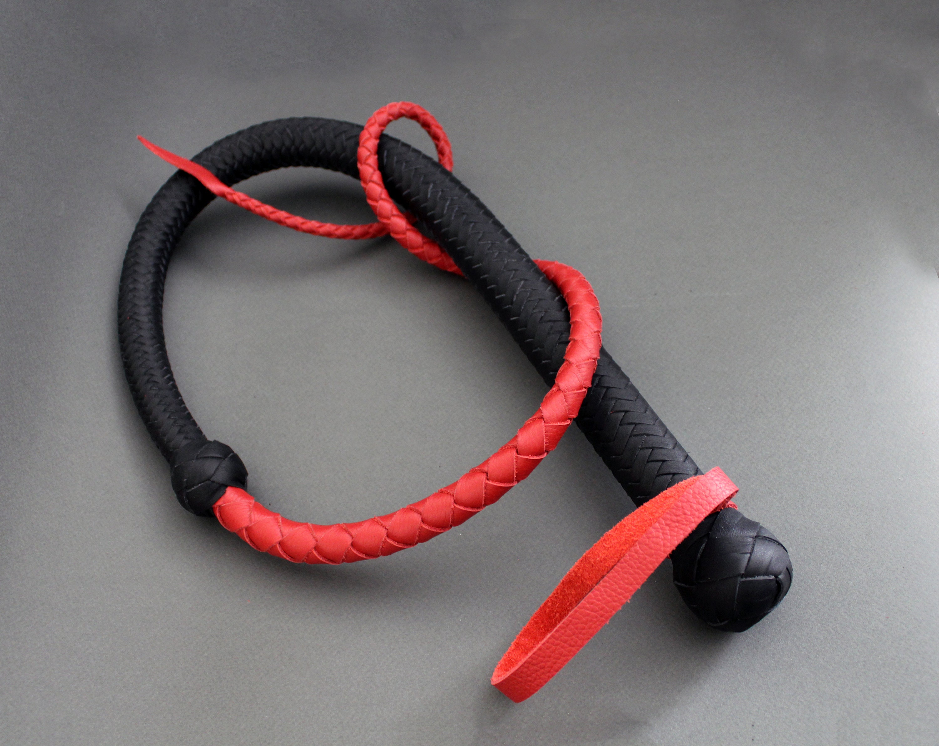 Signal Whip With Stinger / Leather BDSM Whip / Snake Whip for Impact ...