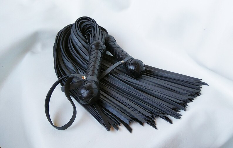 Pair of Leather Floggers / flogger set adult toy bdsm bondage | Etsy