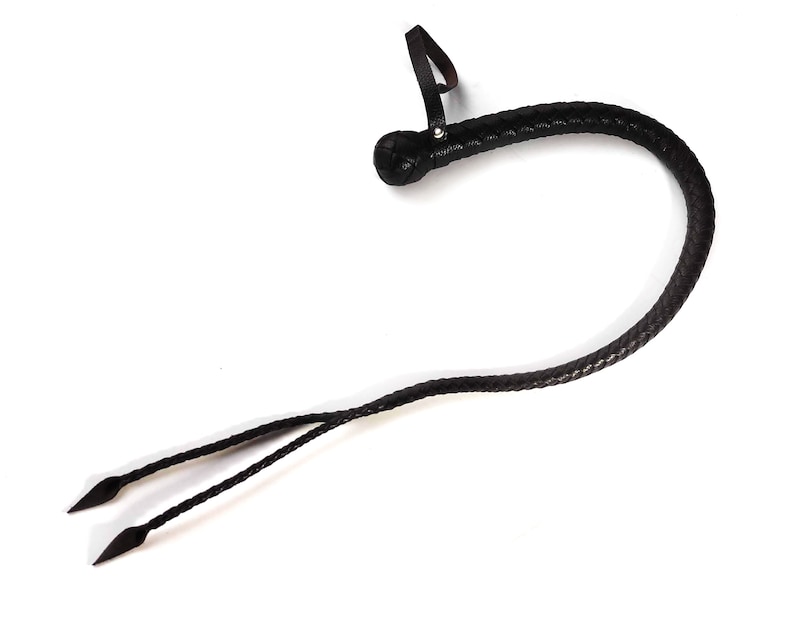 Black Snake Whip / BDSM Whip / Leather Whip - Etsy