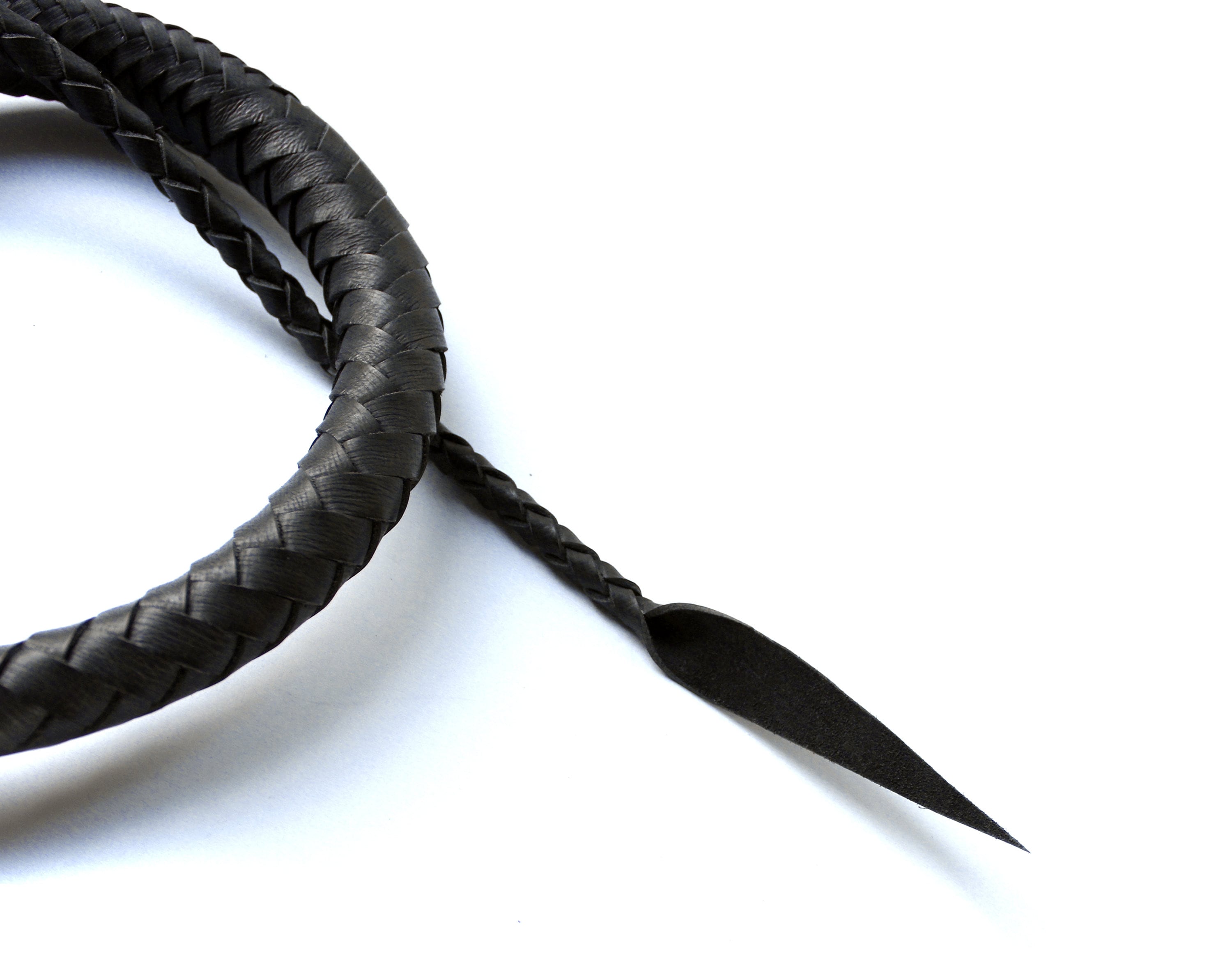 Single Tail Whip With Silver Weaving / Leather Whip / Stinger - Etsy
