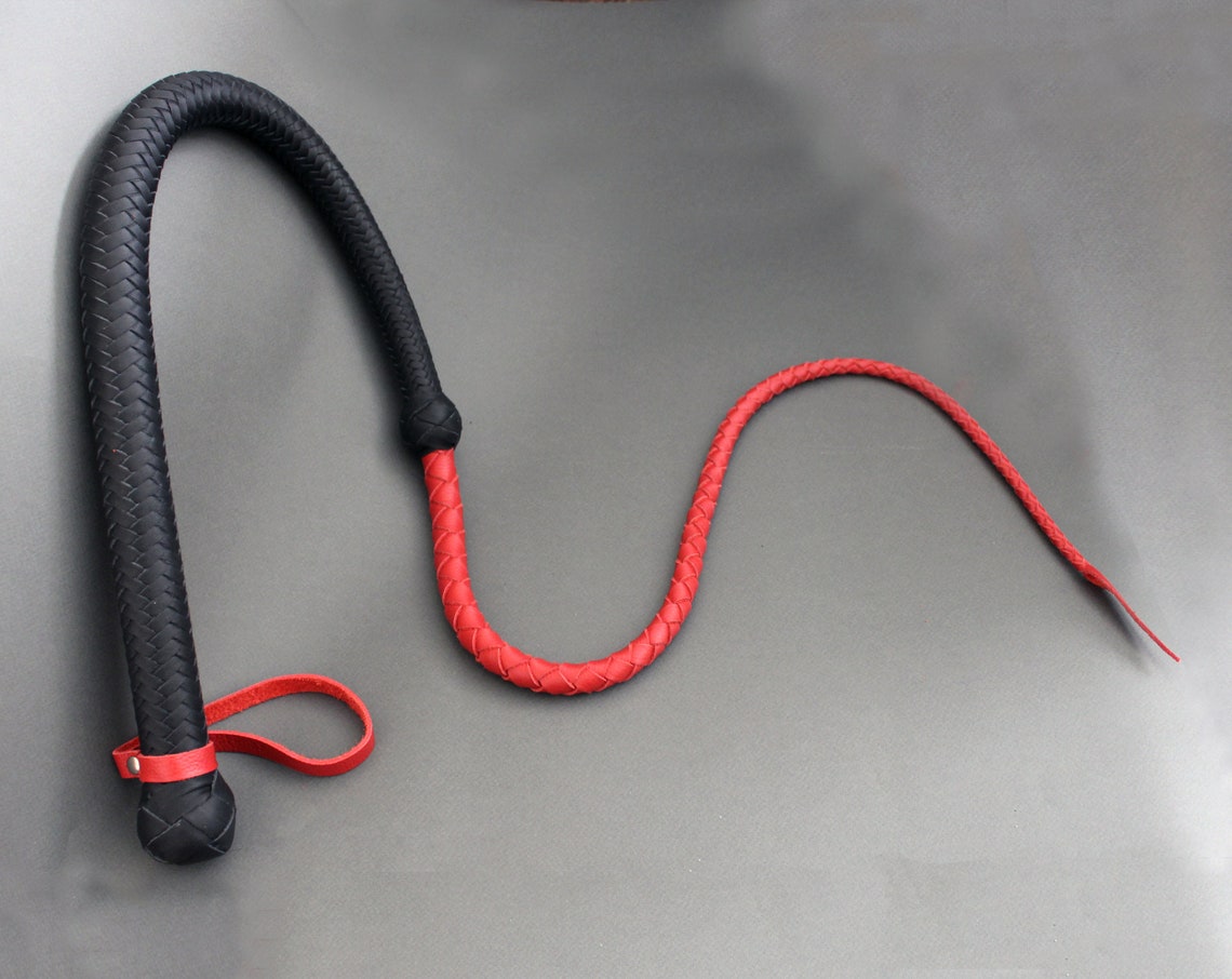 Signal Whip With Stinger / Leather BDSM Whip / Snake Whip for - Etsy