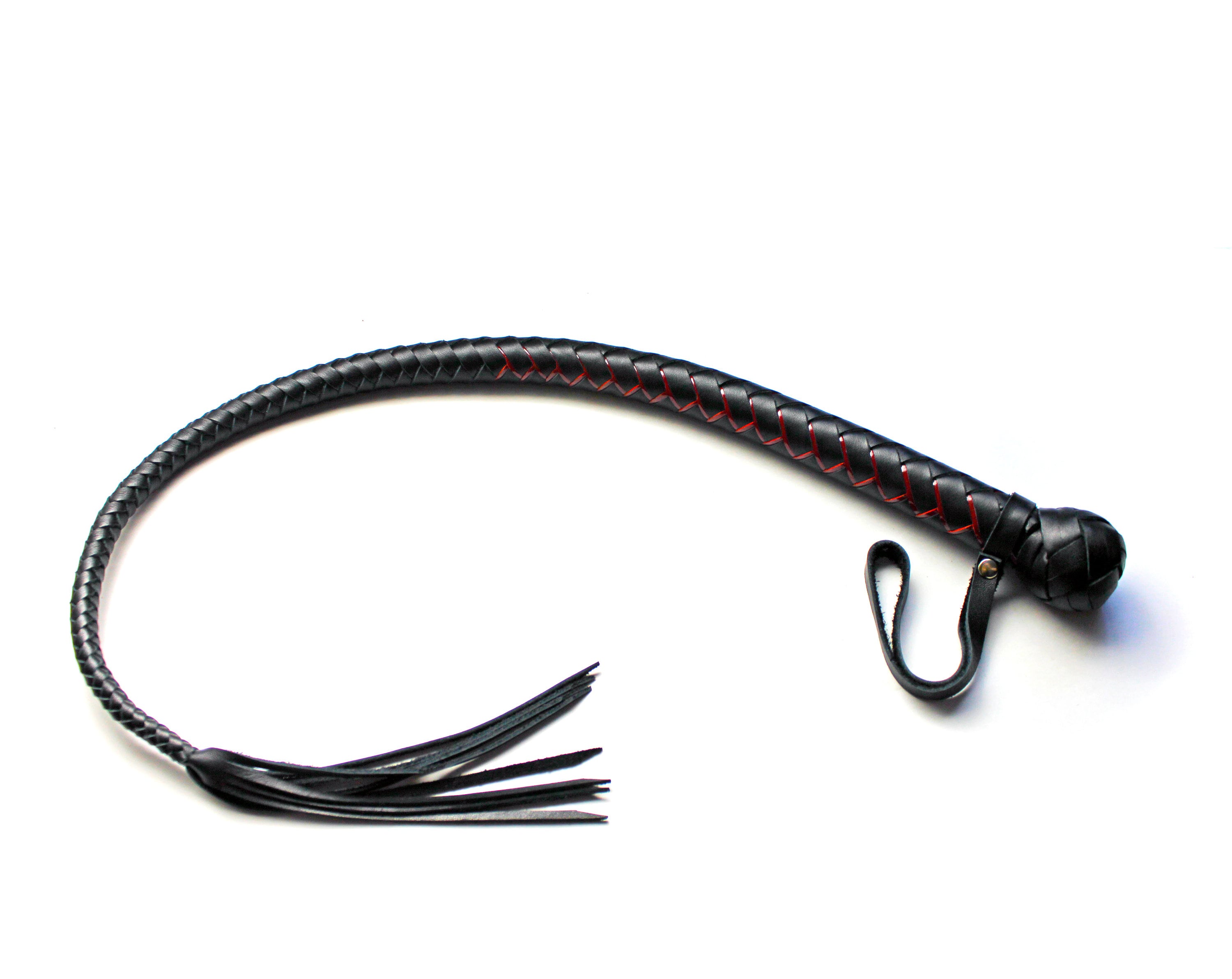 BDSM Whip With Weaving / Leather Snakewhip With Tassel | Etsy Australia