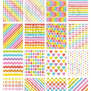 PRINTABLE 16 Rainbow Planner Box Stickers Erin Condren Planner Stickers ...