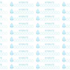 PRINTABLE Hydrate Planner Stickers Digital Download Happy Planner ...