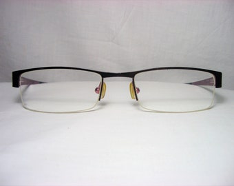 Half rim glasses | Etsy