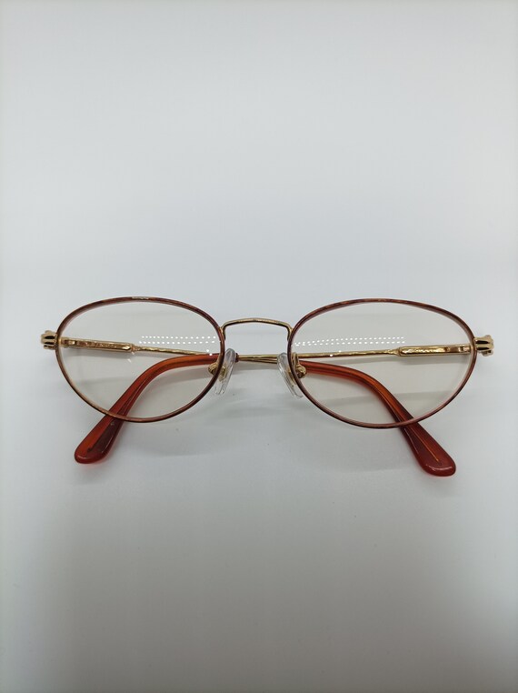 Gucci, eyeglasses, Gold plated, oval, frames, hyper v… - Gem