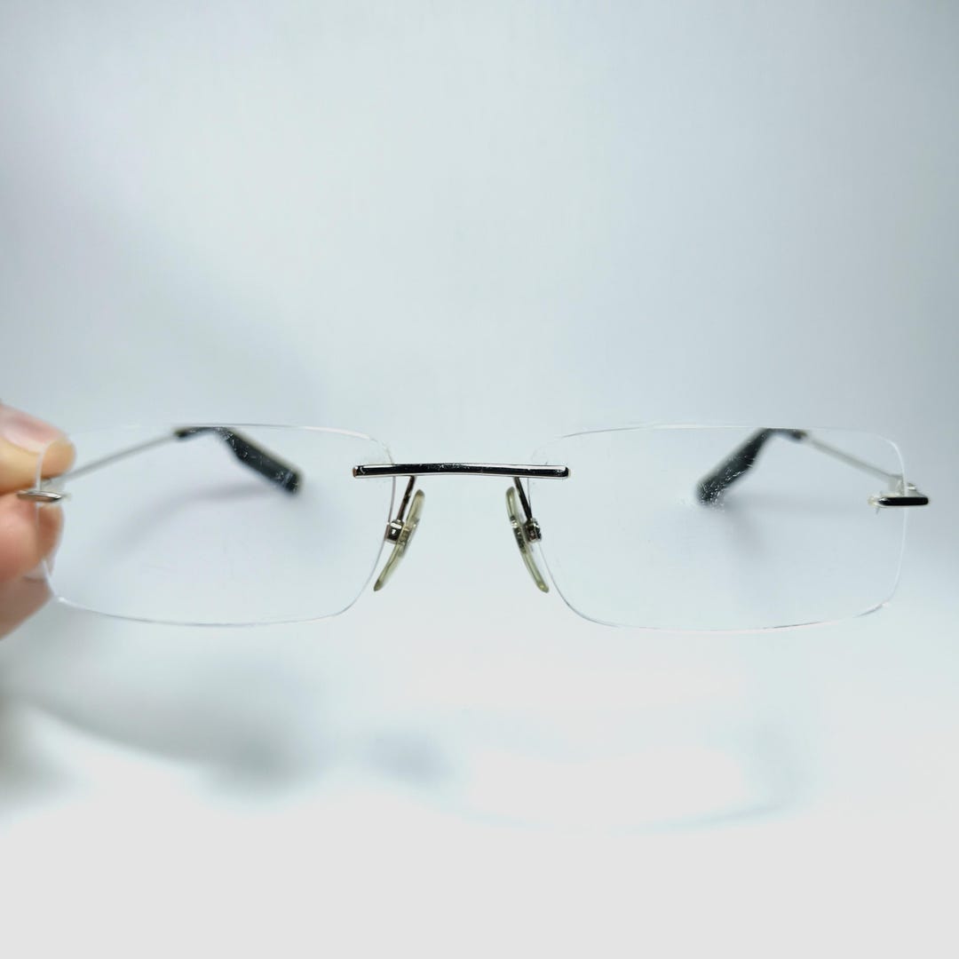Eyeglasses, Rimless, Dior Homme, Frames, Platinum Plated, Rare - Etsy