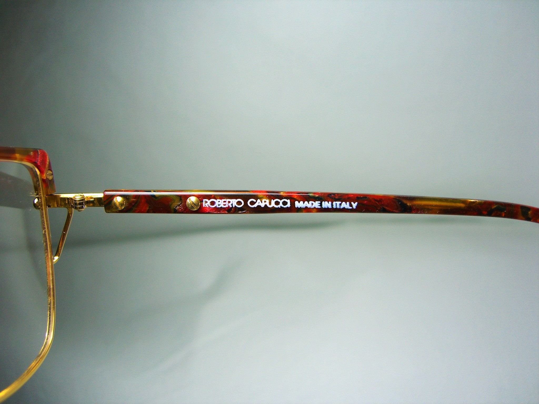 Robert Capucci luxury eyeglasses Gold plated square oval | Etsy