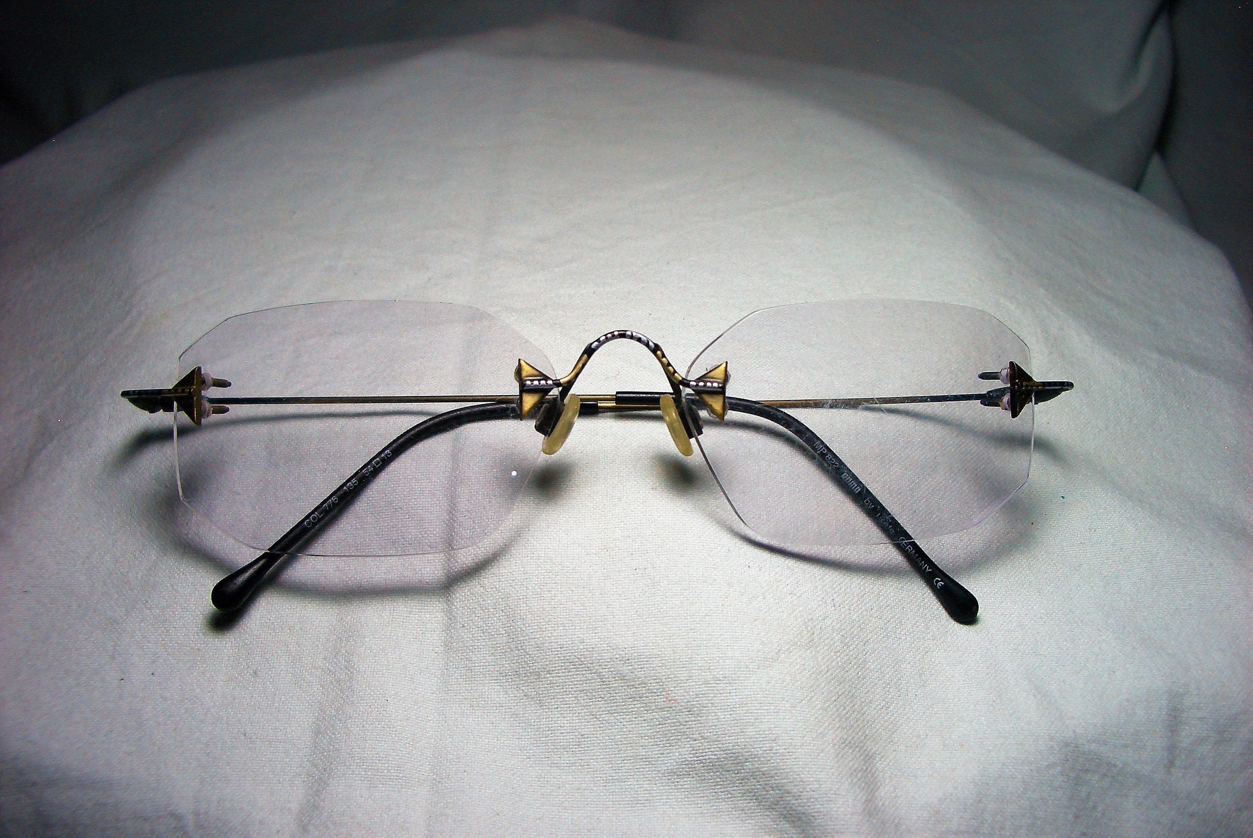 Puma Eyeglasses Titanium Rimless Hexagonal Square Oval - Etsy