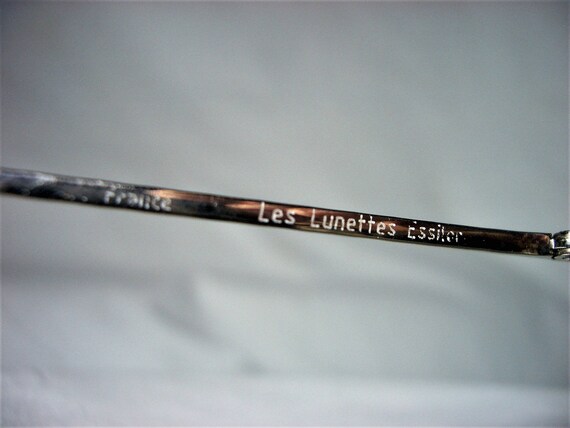 Essilor Paris, 22kt white gold plated, half rim, roun… - Gem