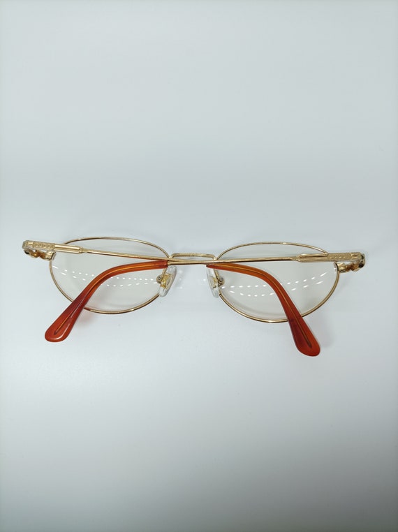 Gucci, eyeglasses, Gold plated, oval, frames, hyper v… - Gem